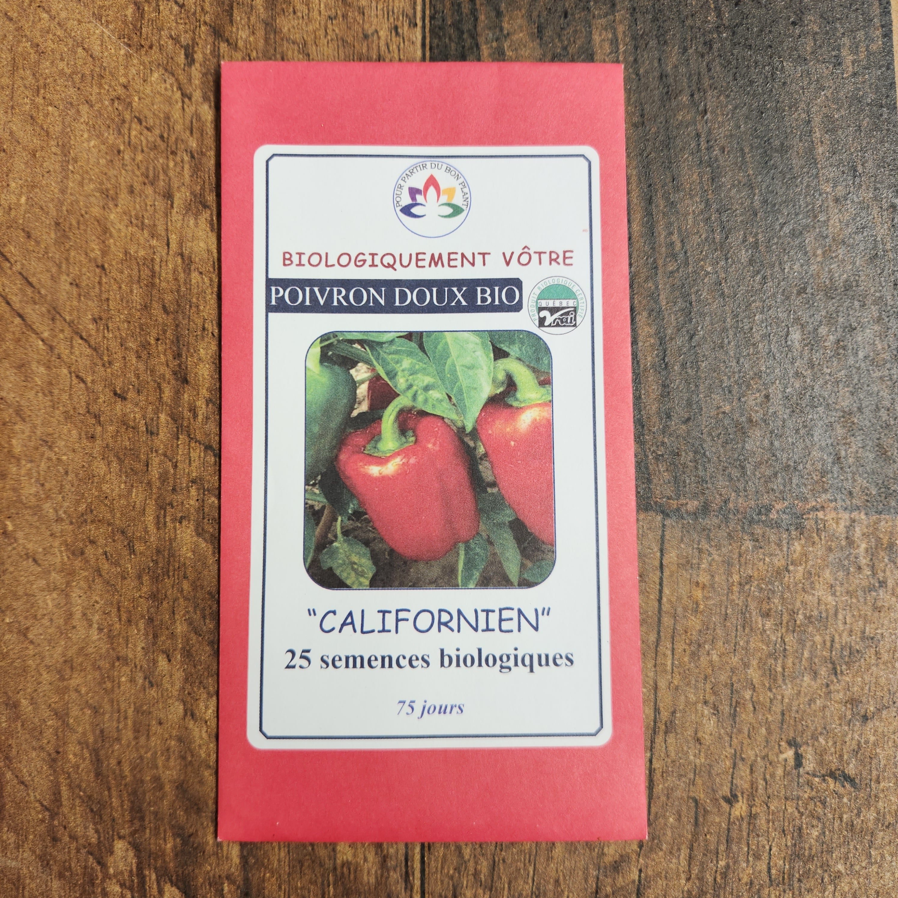 Biologiquement vôtre | Poivron doux 'Californien' bio – Pépinière.ca