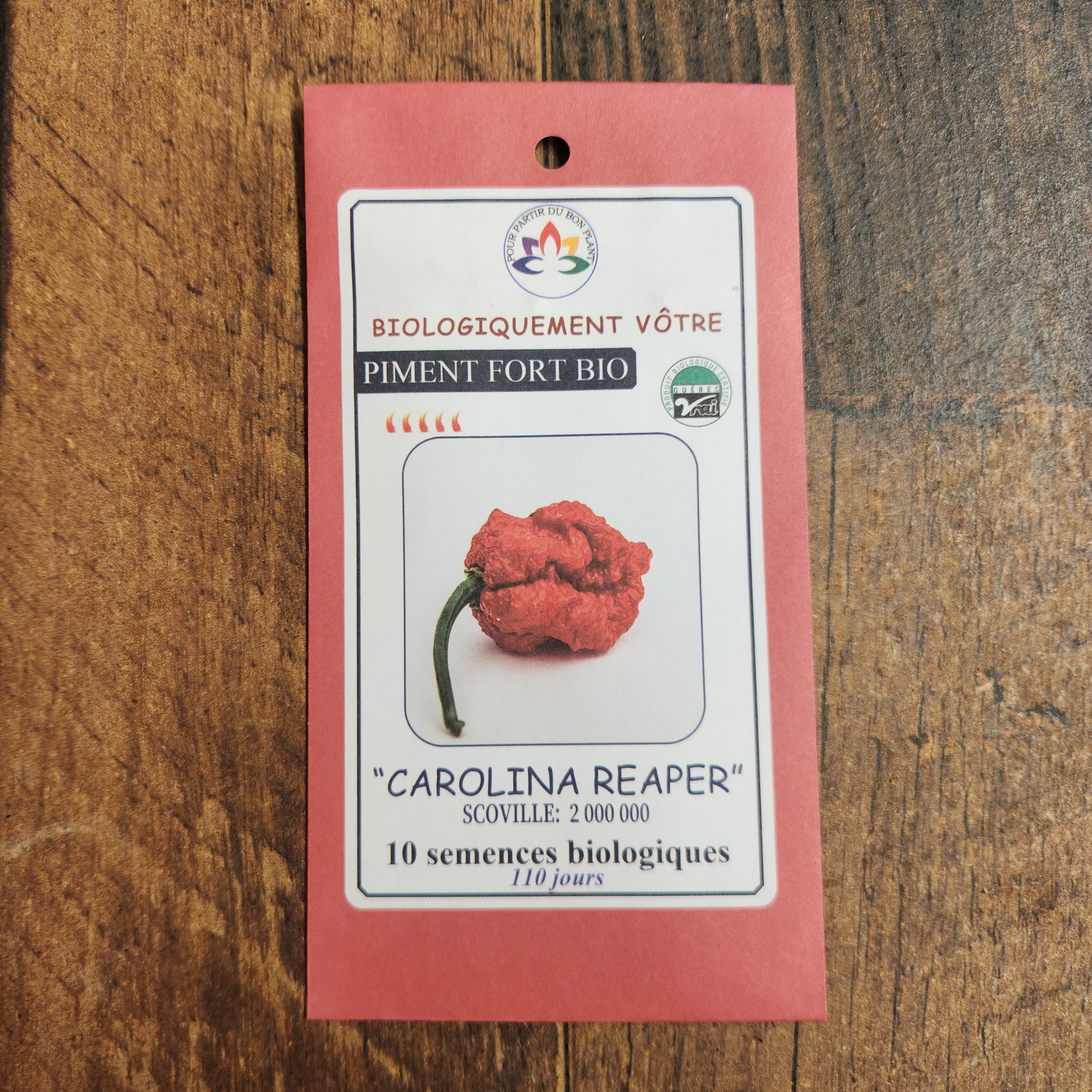 Biologiquement vôtre | Piment 'Carolina Reaper' rouge bio – Pépinière.ca