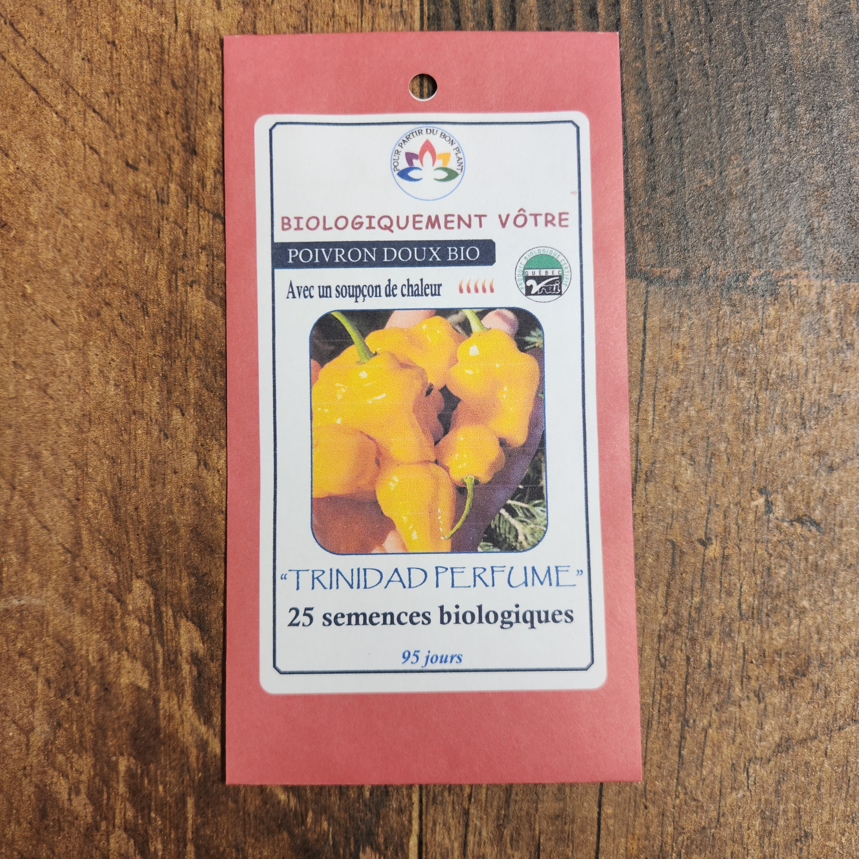 Biologiquement vôtre | Poivron doux 'Trinidad Perfume' bio – Pépinière.ca